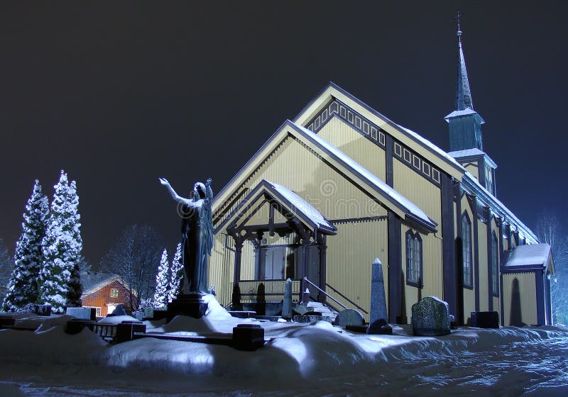 Church on night stock photo. Image of religion, serene - 638696