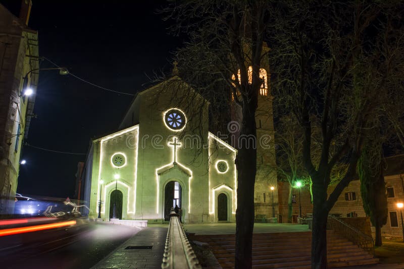Church at night stock photo. Image of buildings, christian - 65756940