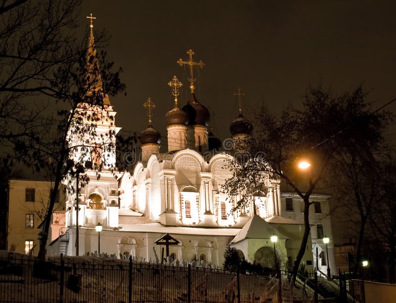 Church night view stock photo. Image of city, cold, tourism - 7689746