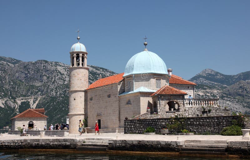 Church of Our Lady of the Rocks, Perast Editorial Stock Image - Image ...