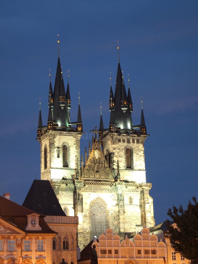 Church of Our Lady before Tyn Stock Image - Image of republic, great ...