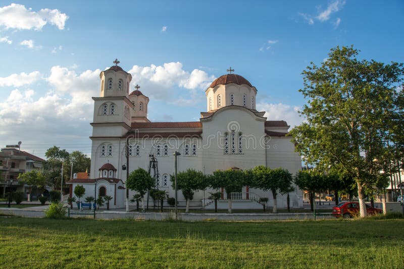 Church Over a Background of a Sunny Sky Stock Image - Image of travel ...
