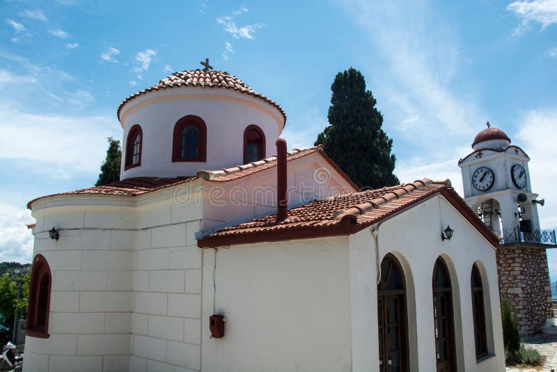 Church Over a Background of a Sunny Sky Stock Image - Image of sunny ...
