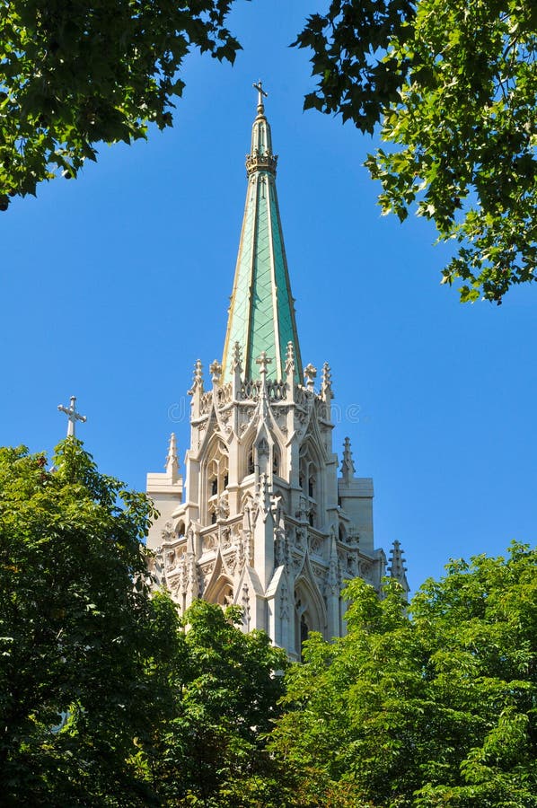 Church in Paris stock image. Image of history, catholic - 67284749