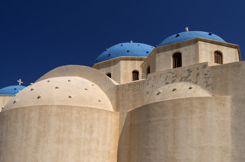 Church in Perissa. stock photo. Image of touristich, building - 33705076
