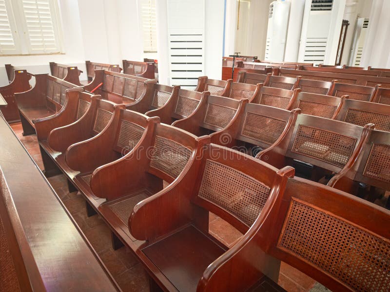 Church pews stock image. Image of chapel, wood, cathedral - 324867845