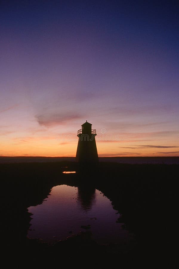 Church Point Lighthouse stock photo. Image of purple, persistent - 6764592