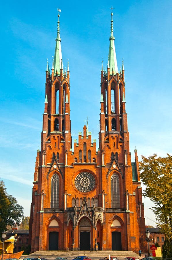 Church in Poland stock image. Image of europe, blue, grass - 16539087