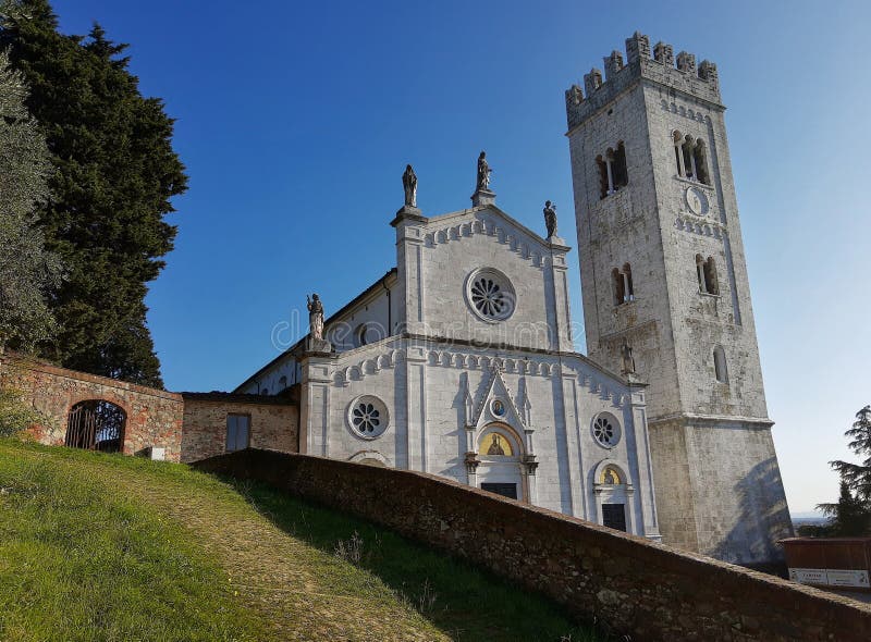 Church of Porcari in Province of Lucca Stock Photo - Image of hill ...