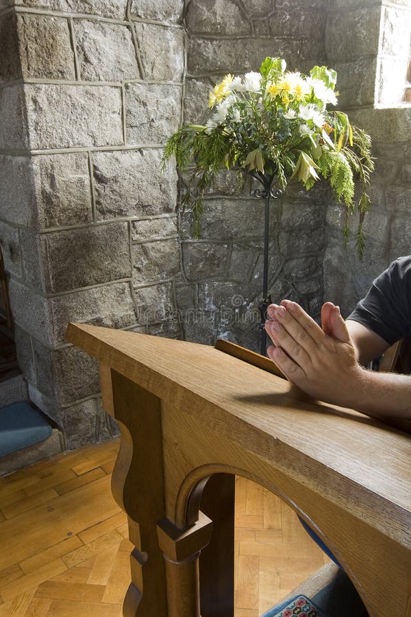 Church prayer stock image. Image of funeral, believer - 8034895