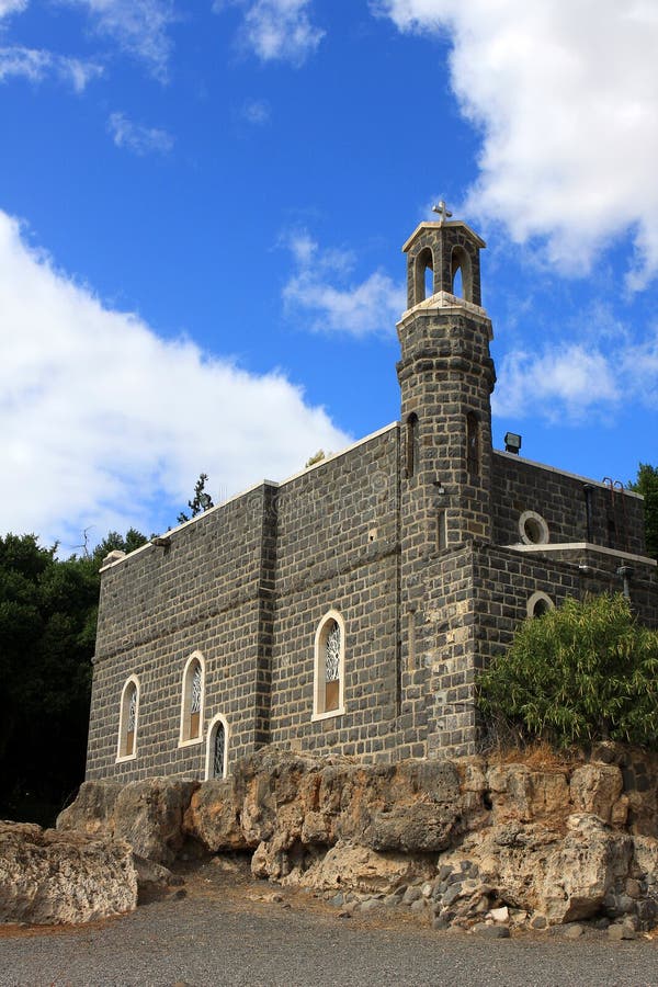 Church Of The Primacy Of Peter Stock Image - Image of east, bible: 17153229