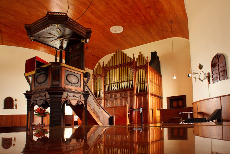 Old Church Pulpit stock photo. Image of preacher, stained - 1338792