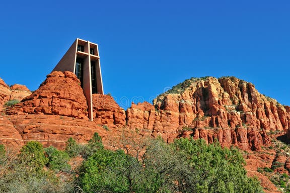 Church in red rocks stock image. Image of sandstone, arizona - 9168999
