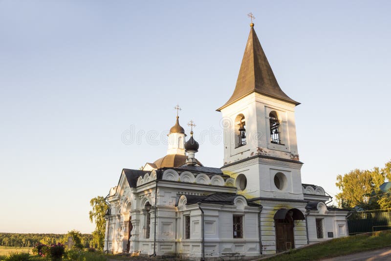 Church of Resurrection in Tarusa. Russia Stock Image - Image of belfry ...