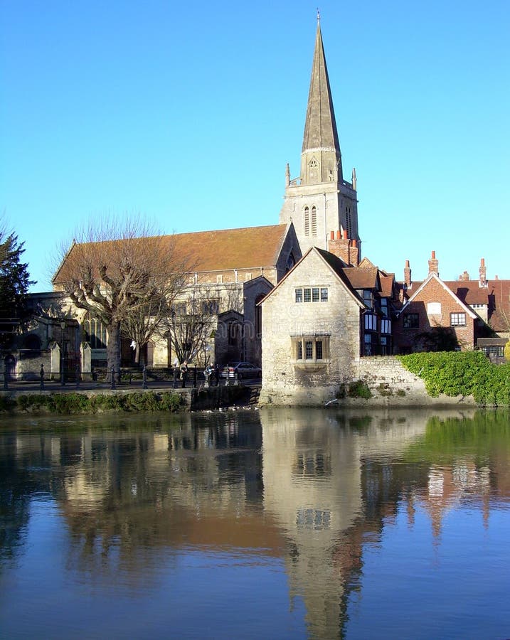 Church and river stock photo. Image of town, relaxing - 7365650