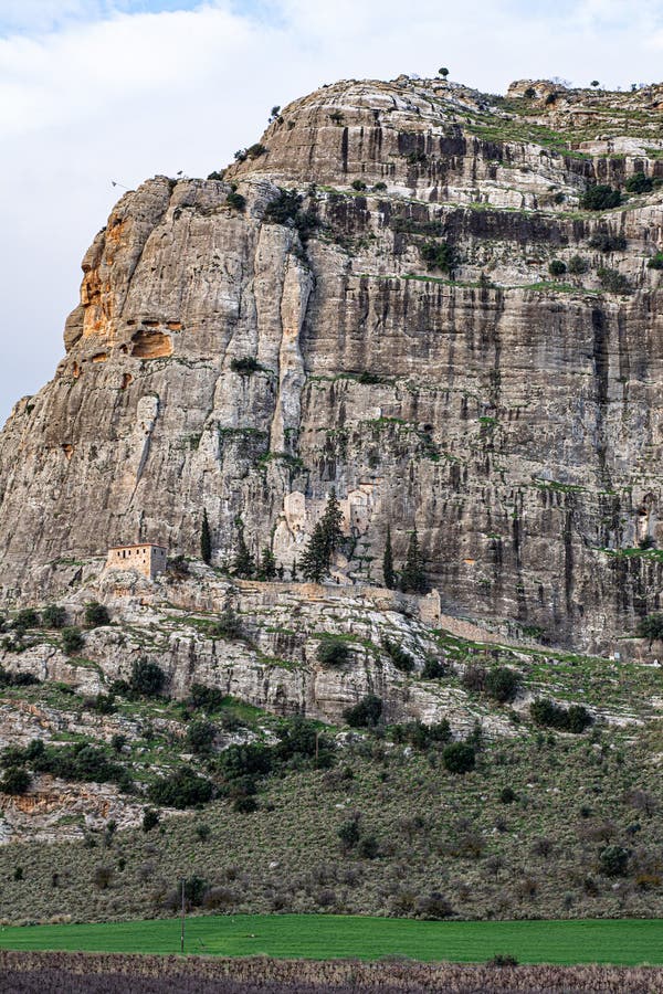 The Church of the Rocks Nemea Stock Photo - Image of formation, cliff ...