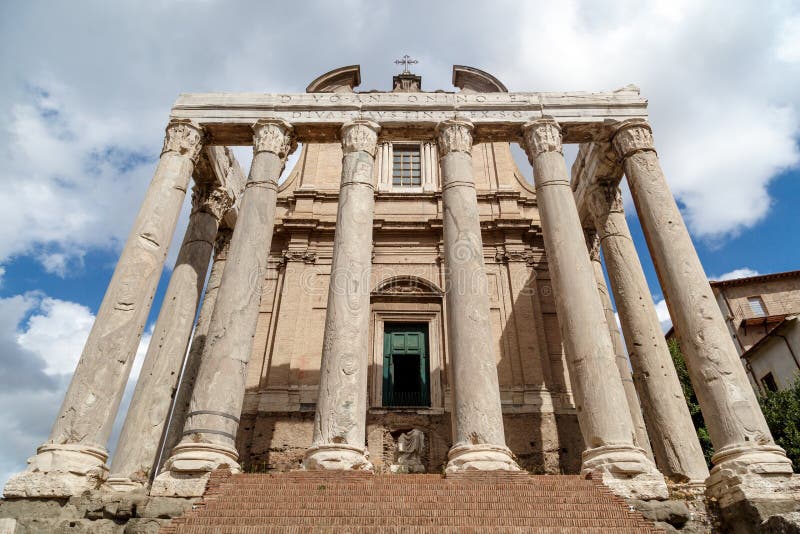 Church in Roman Forum stock image. Image of gate, europe - 67474811