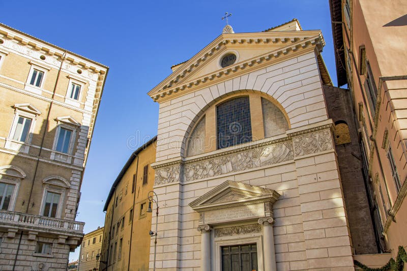 Church in Rome stock photo. Image of landmark, church - 151825546