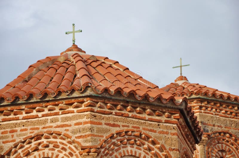 Church roof and facade stock photo. Image of cross, roofs - 9512390