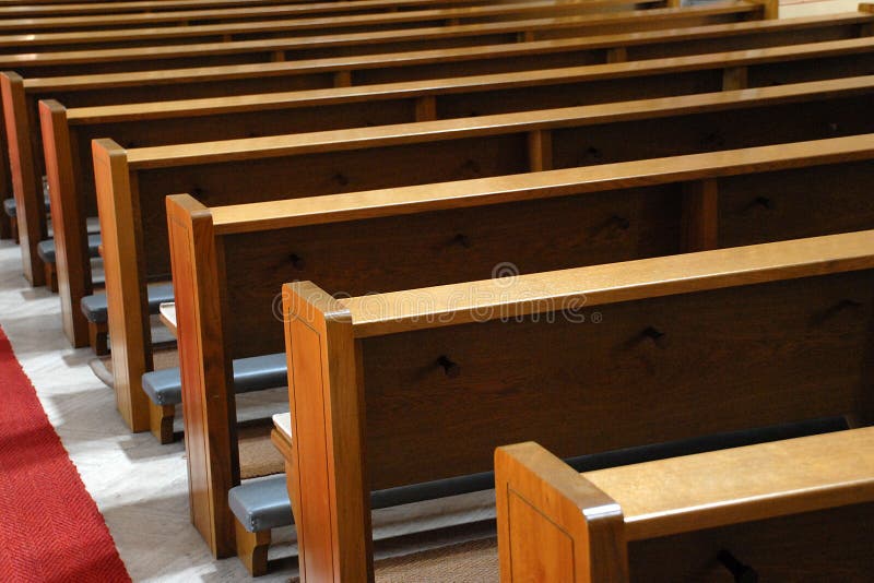 Church Rows or Pews stock image. Image of wooden, religion - 2340629