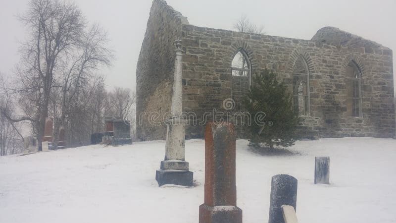Church ruined graveyard stock photo. Image of freezing - 87989024