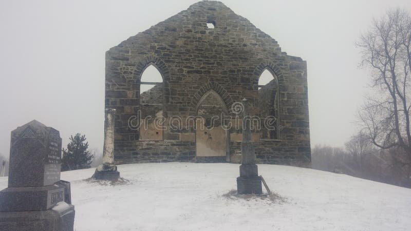 Ruined Graveyard of Medieval Killilagh Church in the Village of Doolin ...