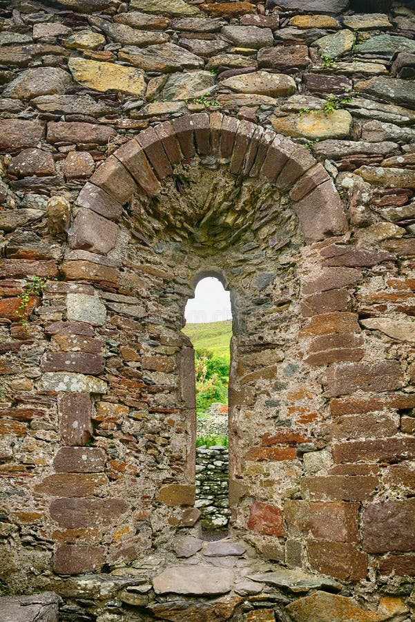 Church Ruins, Kilkalmedar, Ireland Stock Image - Image of kilmalkedar ...