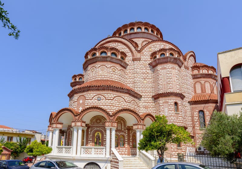 Church of Saint Dimitrios in Thessaloniki, Greece Stock Photo - Image ...