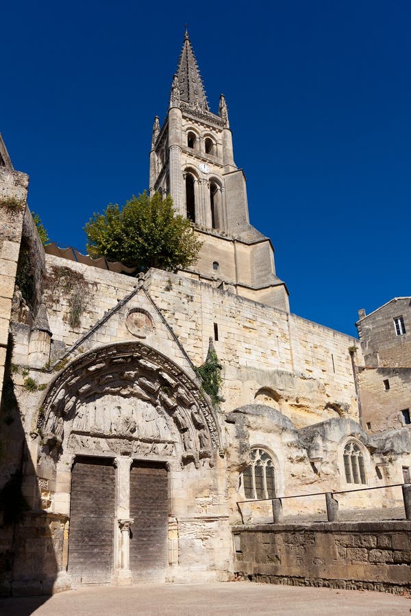 Church of Saint Emilion stock image. Image of emilion - 21832935