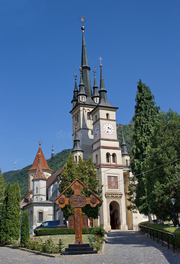 Saint Nicholas Church In Brasov, Romania Stock Photo - Image of ...