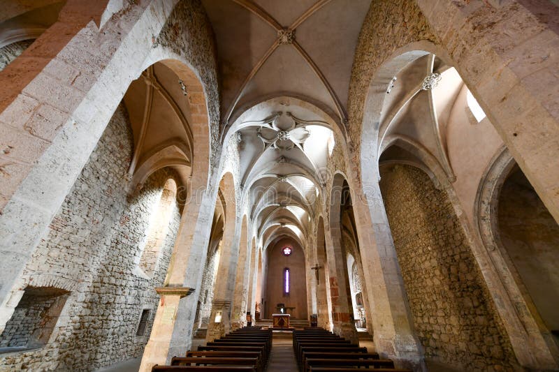 Church of Sainte-Marie-Madeleine - Perouges, France Stock Image - Image ...