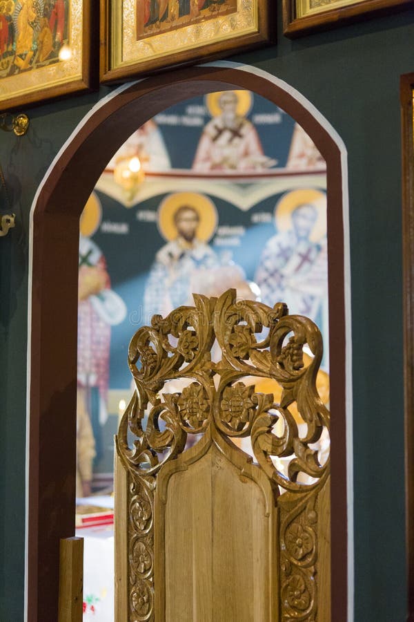 Priest Door Entrance in the Altar Stock Image - Image of chapel ...