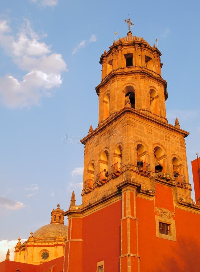 Queretaro Church stock photo. Image of monument, colonial - 3326758