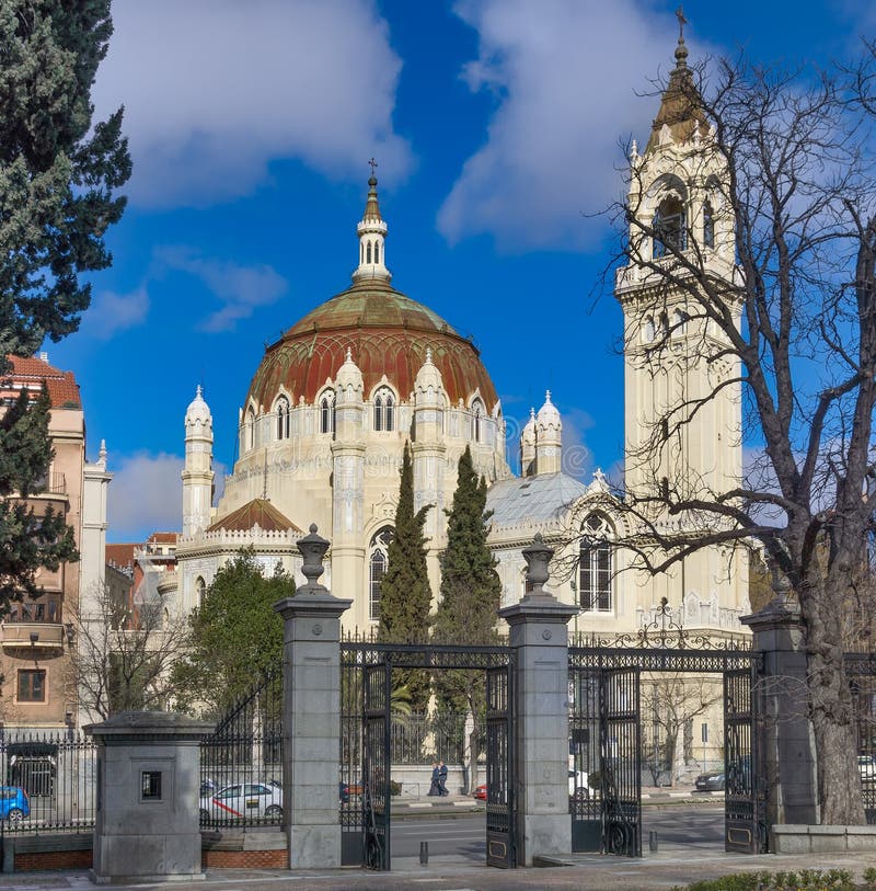 Church of San Manuel Y San Benito, Madrid Stock Photo - Image of ...