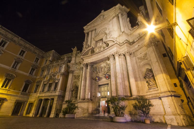 Church San Marcello Rome stock image. Image of maria - 31840647