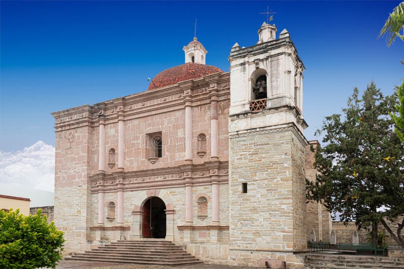 San Pablo Church at Mitla, Oaxaca, Mexico Stock Photo - Image of ...