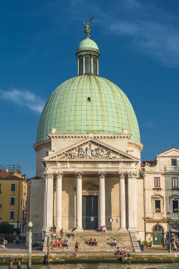 Church of San Simeone Piccolo in Venice, Summer Time Editorial Image ...