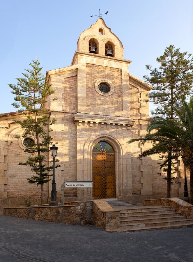 Church of Santiago, Arboleas Stock Image - Image of arboleas, spain ...