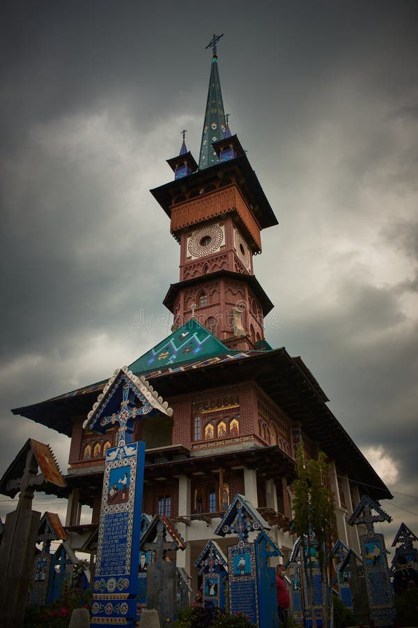 The Church in the Sapanta Cemetery Editorial Photography - Image of ...
