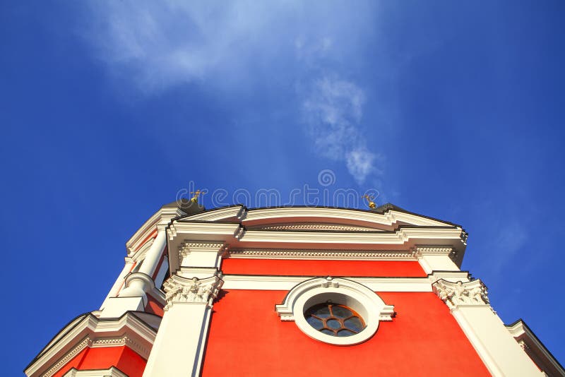 Side View of Catholic Church Stock Image - Image of architecture ...