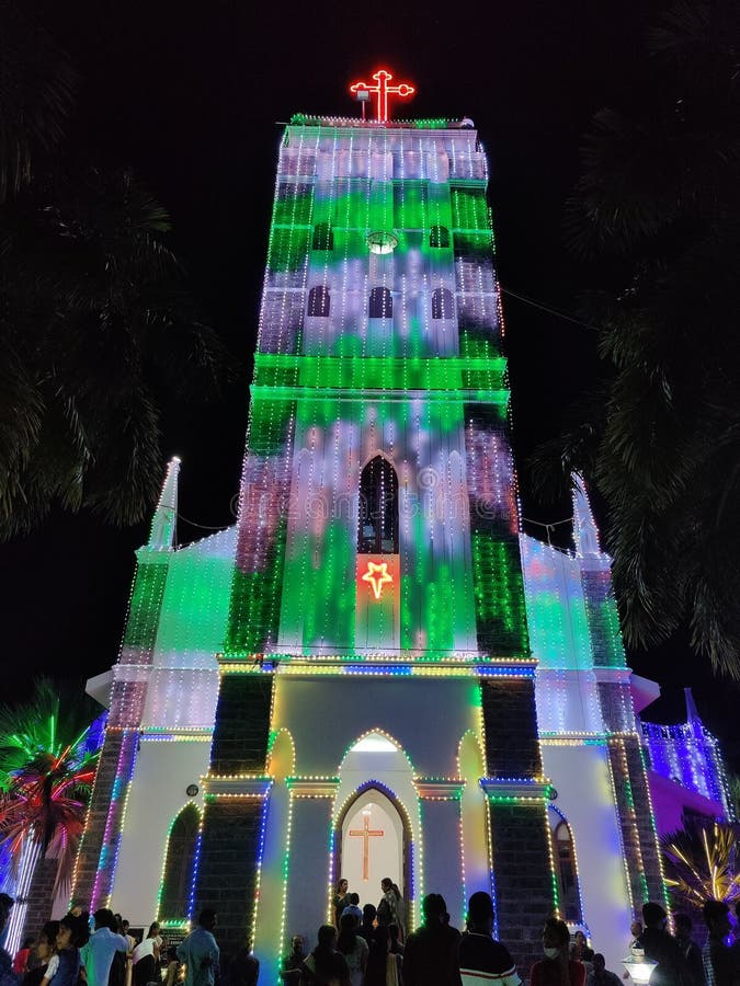A church in south India editorial stock image. Image of metropolis ...