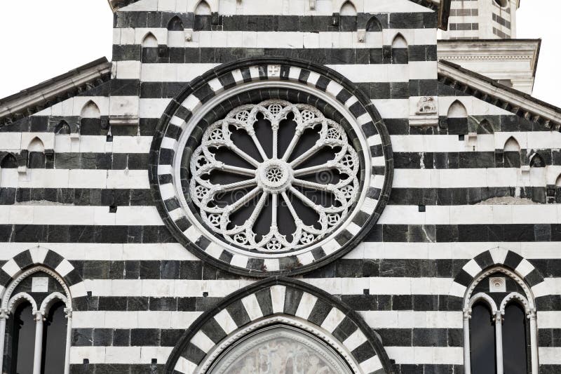 Church of St. Andrew in Levanto Town, Italy Stock Image - Image of town ...