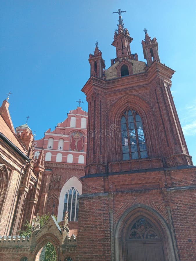 Church of St. Anne in Vilnius City Stock Photo - Image of spirituality ...