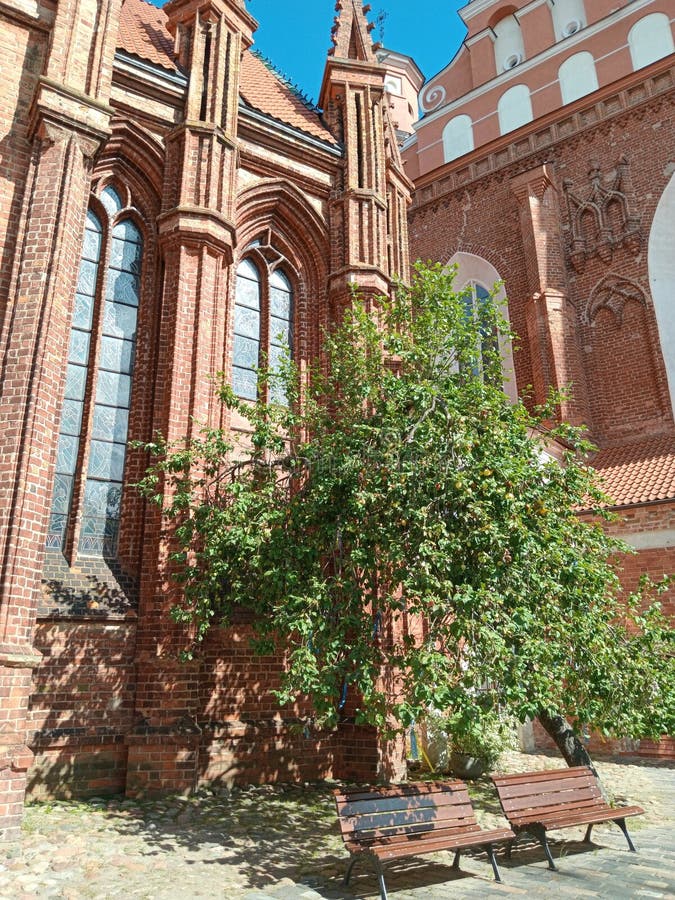 Church of St. Anne in Vilnius City Stock Image - Image of concept, city ...