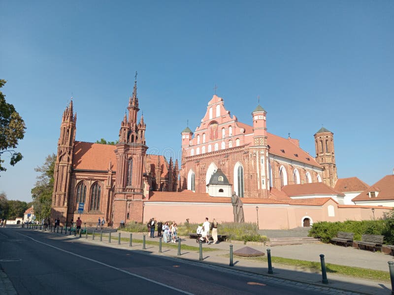 Church of St. Anne in Vilnius City Stock Photo - Image of building ...