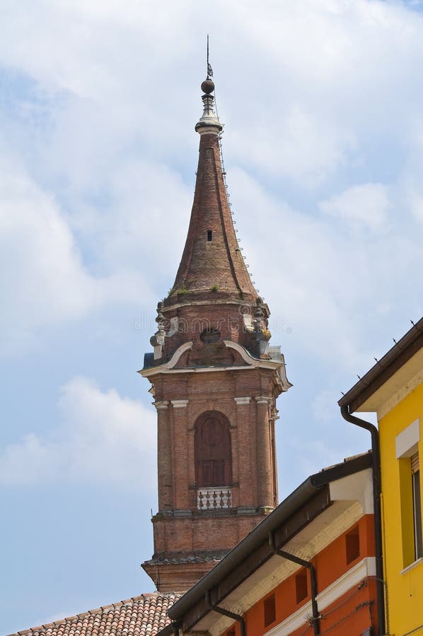 Church of St. Biagio. Cento. Emilia-Romagna. Italy. Stock Image - Image ...