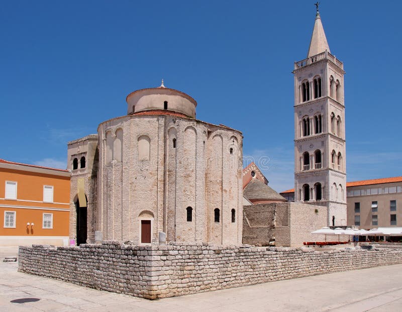 Church of St. Donat in Zadar, Croatia Stock Image - Image of ancient ...