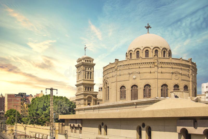 Church of St. George in the Coptic Cairo District of Old Cairo Stock ...