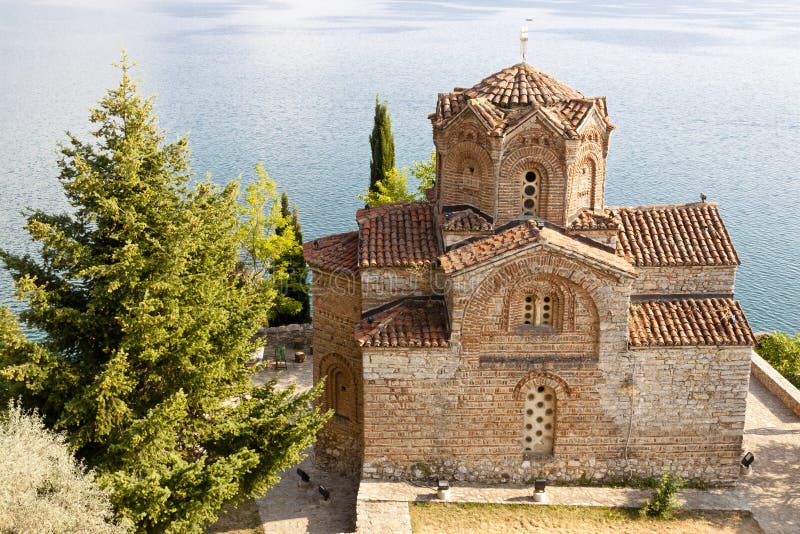 Church of St. John at Kaneo. Stock Image - Image of arch, coast: 22881057