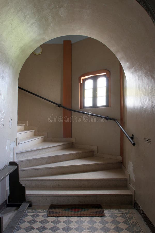 Church stairs stock image. Image of cross, choir, architecture - 90208035